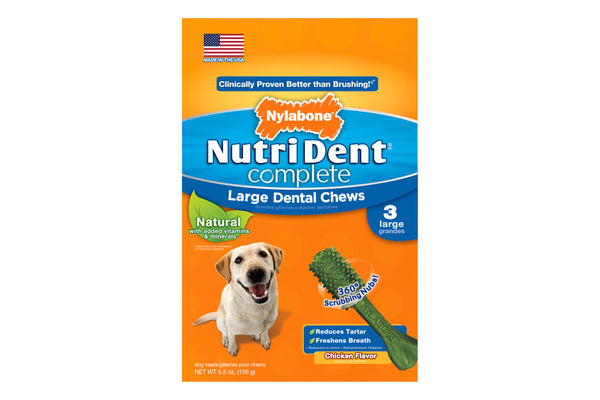 Nutri Dent Complete Chicken Dental Chew - Large – Indestructible Dog