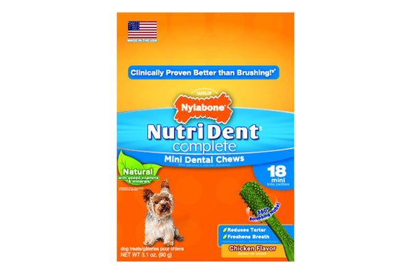 Nutri Dent Complete Chicken Dental Chew - Mini – Indestructible Dog